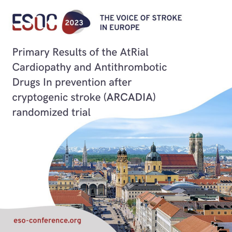 Brasileiros debatem estudo ARCADIA no ESOC 2023 – ABN – Academia Brasileira de Neurologia